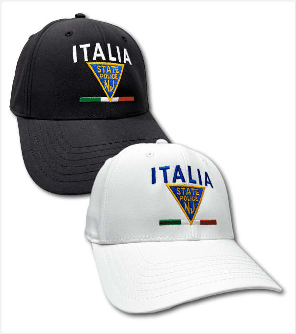 ITALIA Cap with Flag Bar – True Blue and Gold